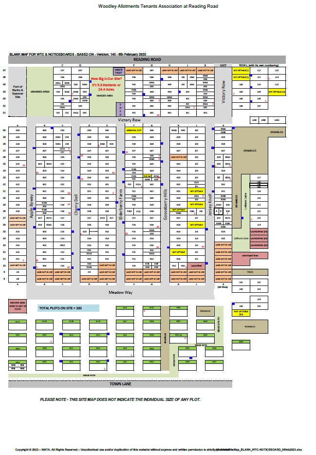 Plot Map Available for Download | Woodley Allotments Tenants ...